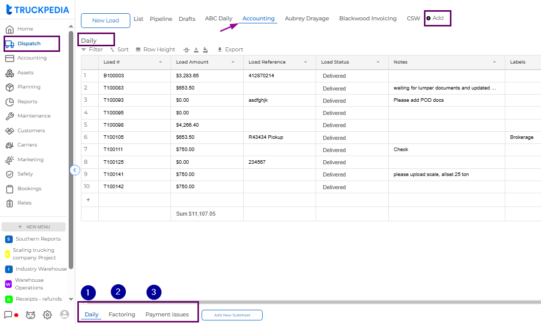 How to Use Spreadsheets to Track Invoicing, Payments, and Load Issues ...