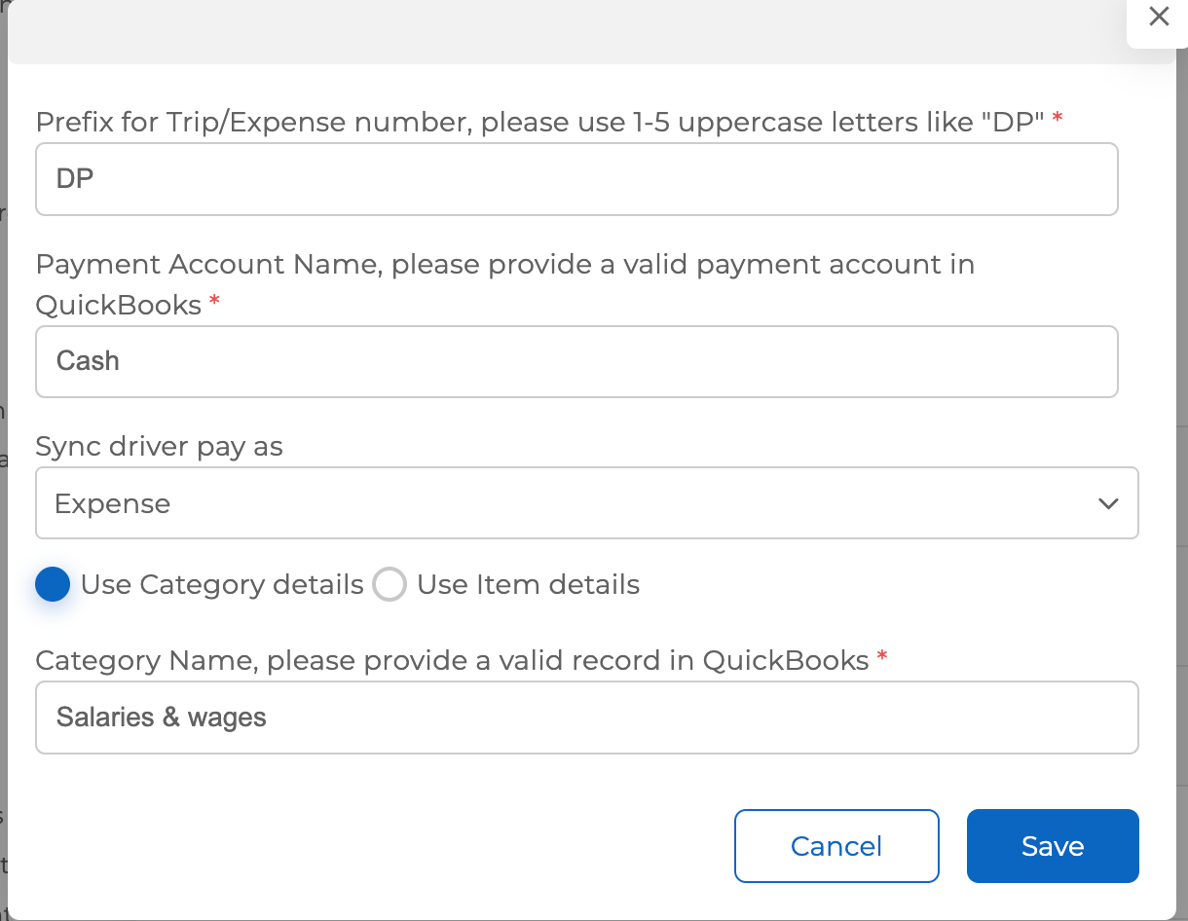 How to Sync Driver Pay to QBO