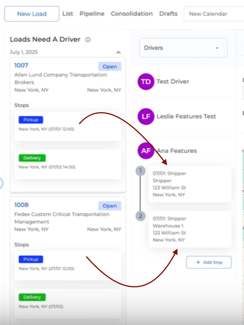 How to dispatch using the Calendar View in Truckpedia v3